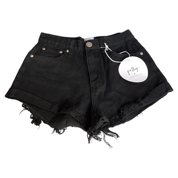 Princess Polly | Shorts | Princess Polly Cut Off Eddie Highwaisted Jean ...